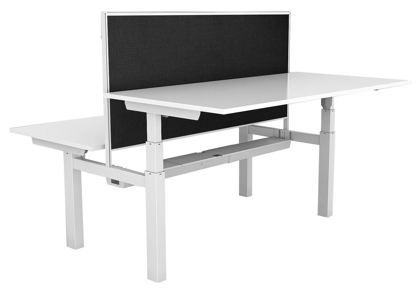 22mm Desk Hung Split Screen - Xpert Office Furniture