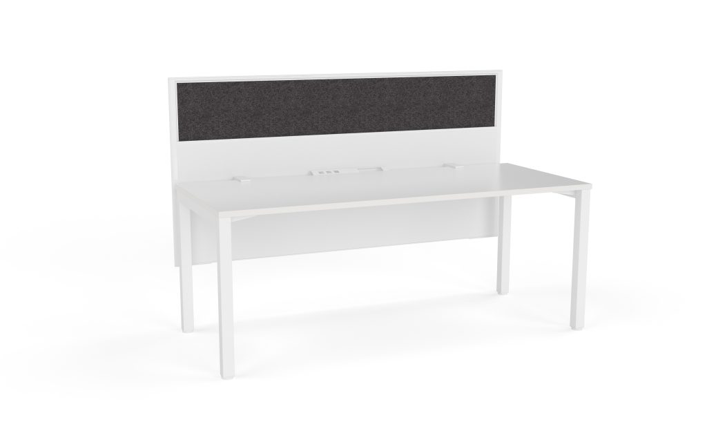 22mm Desk Hung Split Screen - Xpert Office Furniture