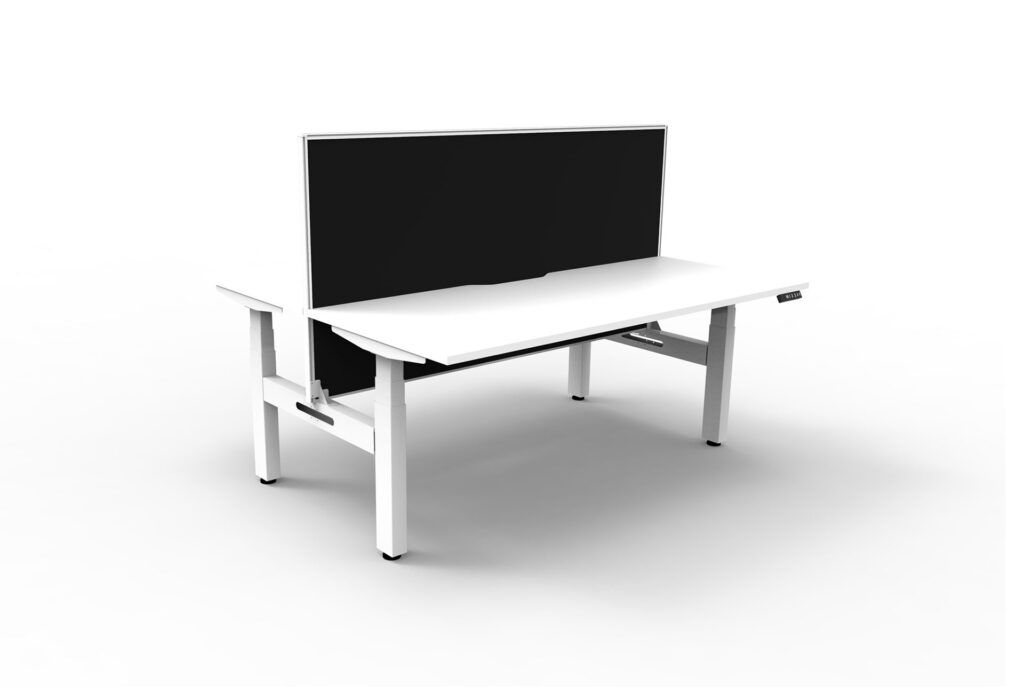 Boost Electric Height Adjustable Back-To-Back Workstations With Screen ...