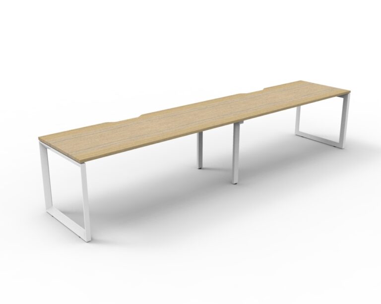 Loop 2 Person Bench Style Workstation Pod - Xpert Office Furniture